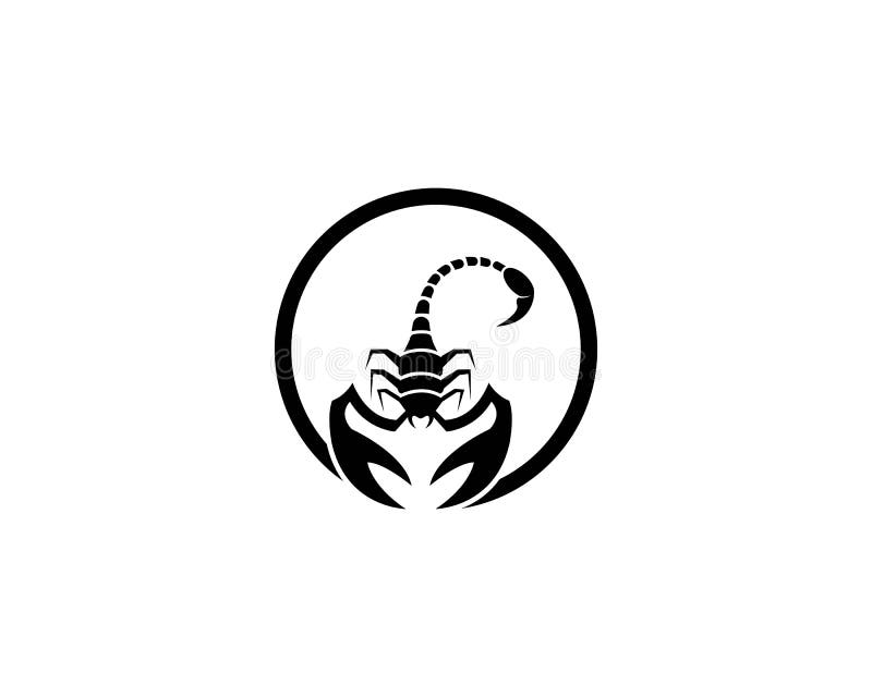 Scorpion Symbol Zodiac Icon Black Color Illustration Flat Style Simple ...