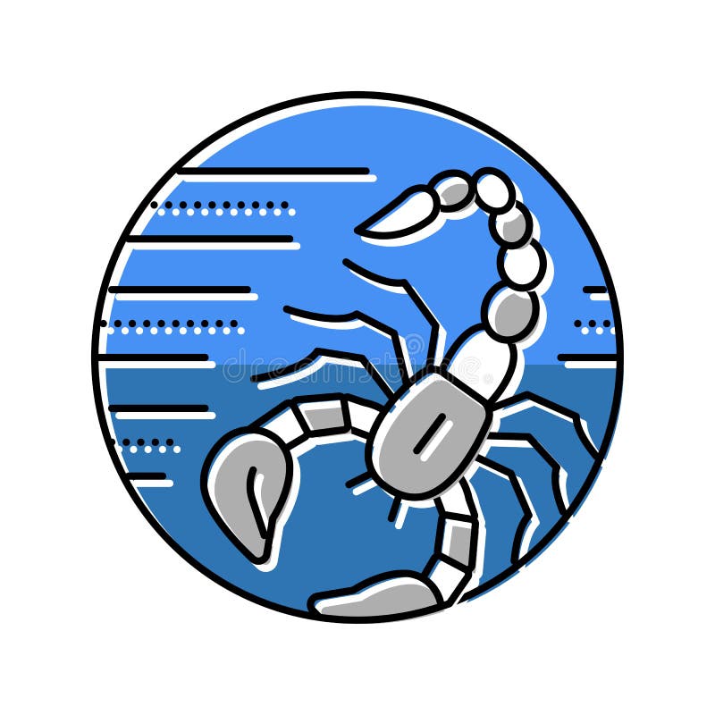 Scorpion Zodiac Color Icon Vector Illustration Stock Vector ... Scorpion Zodiac Color Icon Vector Illustration Stock Vector ...