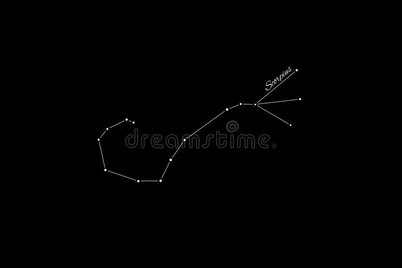 Scorpius Constellation, Cluster of Stars, Scorpion Constellation Stock ...