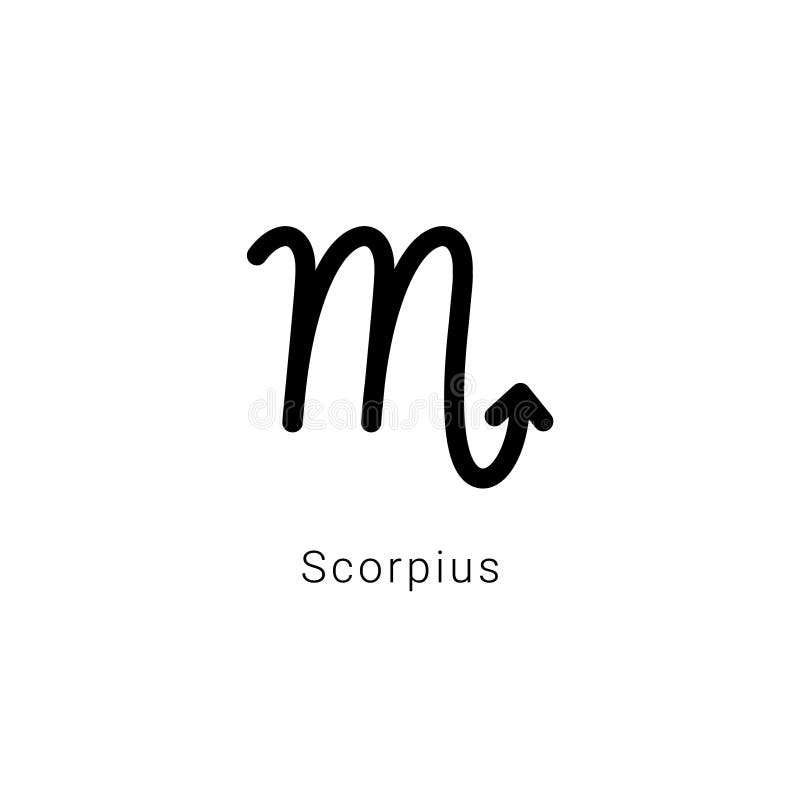 Scorpius, the Scorpion Zodiac Sign Stock Vector - Illustration of sign ...