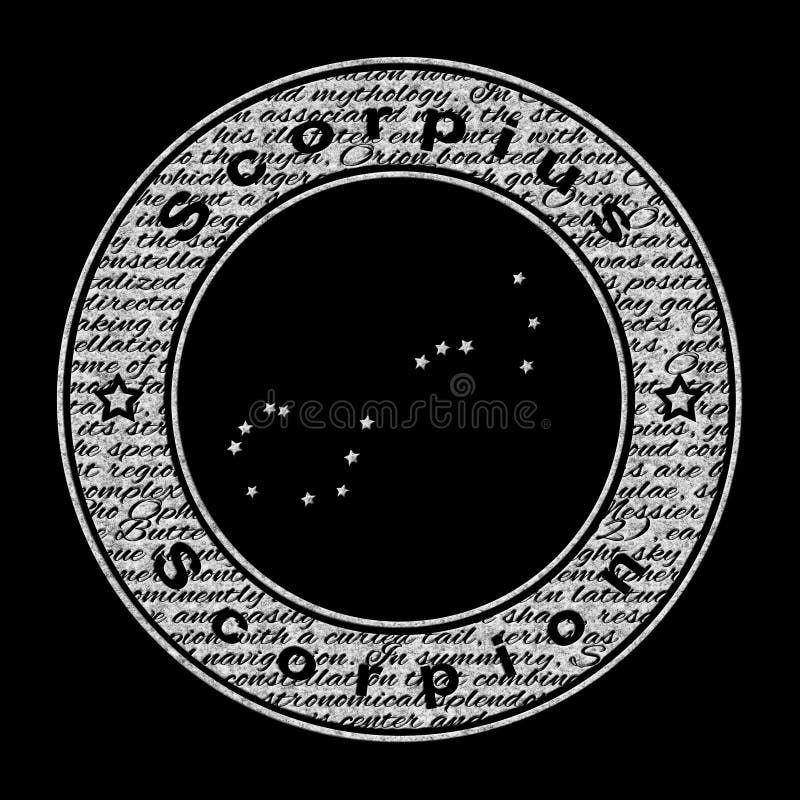 Scorpius Star Constellation, Scorpion Constellation Stock Illustration ...