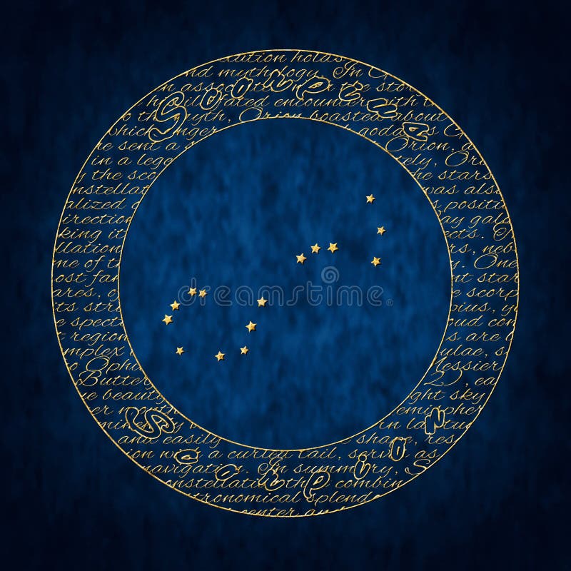 Scorpius Star Constellation, Scorpion Constellation Stock Photo - Image ...