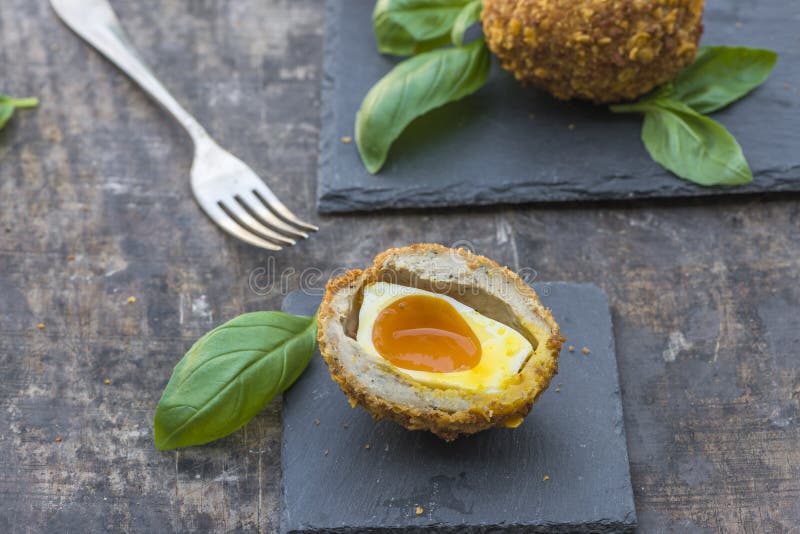 Scotch egg stock photo. Image of portion, horizontal - 56853754