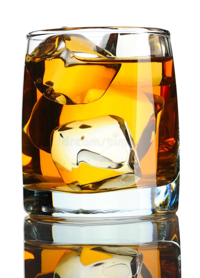 Scotch on the Rocks stock photo. Image of single, brandy - 14896506