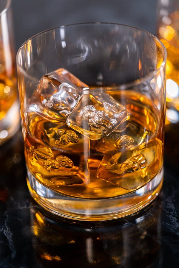 Scotch on the rocks stock photo. Image of beverage, refreshment - 255864960