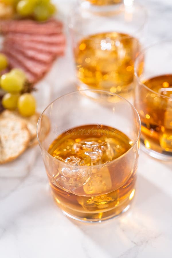 Scotch on the rocks stock photo. Image of beverage, stone - 282566980