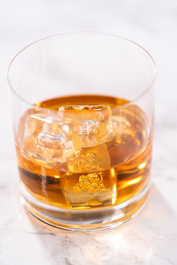 Scotch on the rocks stock photo. Image of cold, charcuterie - 282566424