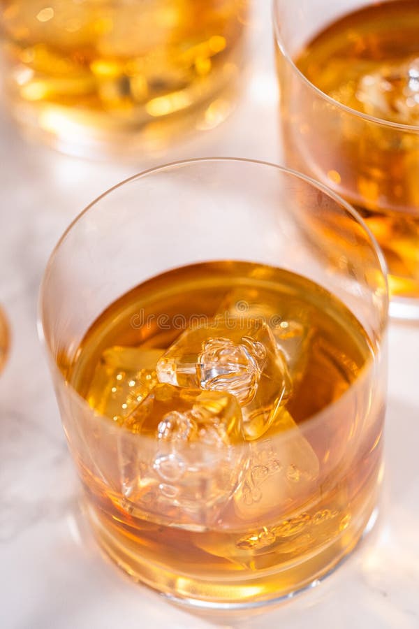 Scotch on the rocks stock image. Image of stone, cold - 273237679