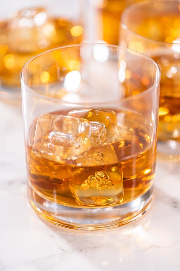 Scotch on the rocks stock photo. Image of glass, stone - 278415658