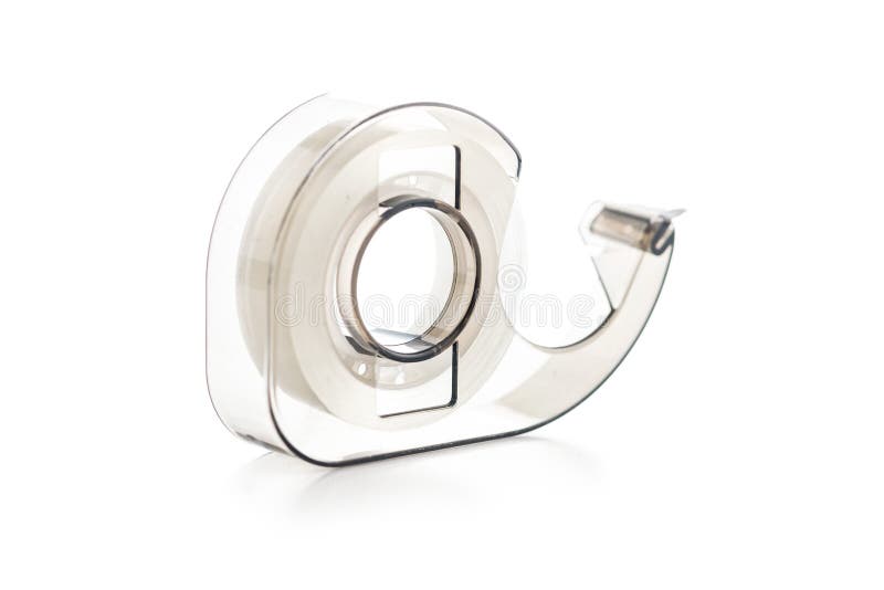 Scotch Tape Dispenser Isolated on White Background Stock Photo - Image ...