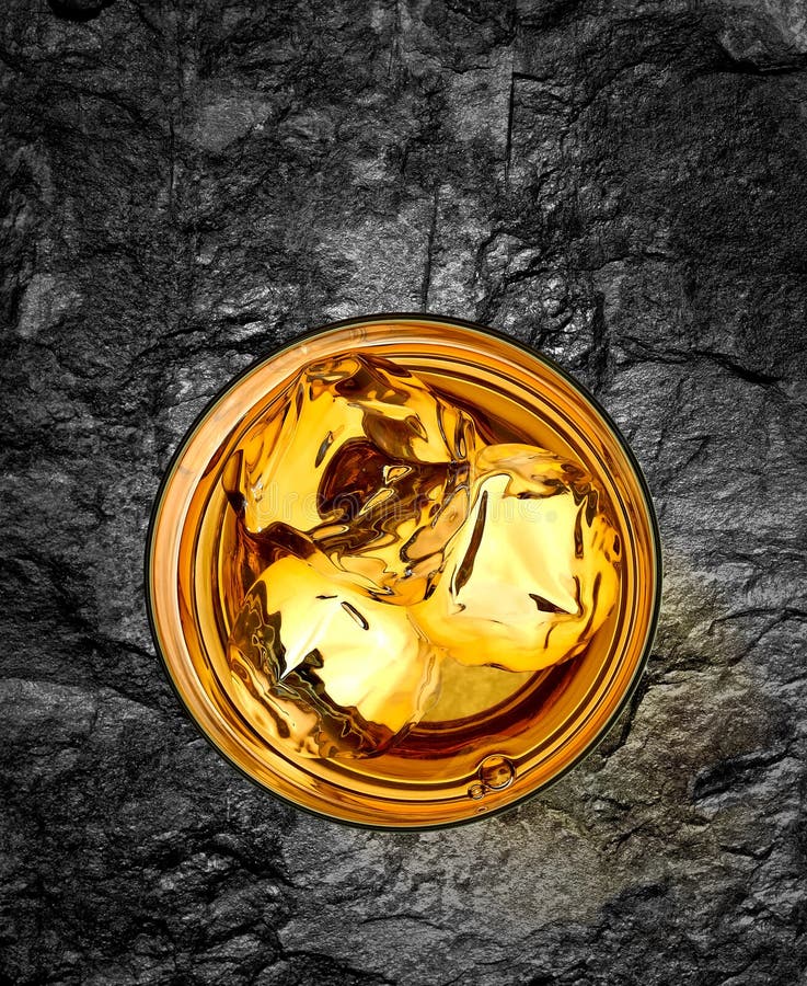 Scotch Whiskey Or Whisky In Rocks Glass Stock Image Image Of Boulder Abstract 151629391
