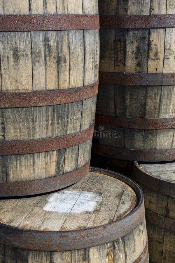 Scotch whisky barrels stock image. Image of storage - 124190309