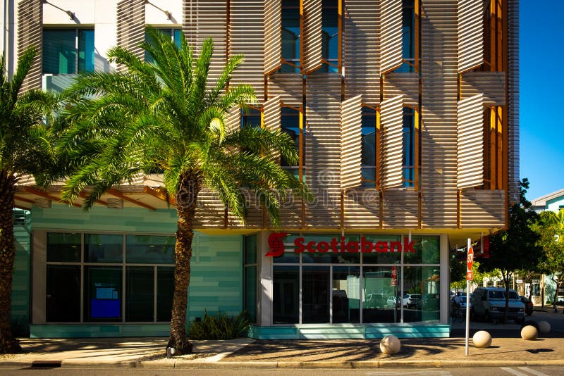 Grand Cayman-Scotiabank editorial image. Image of building - 268040210