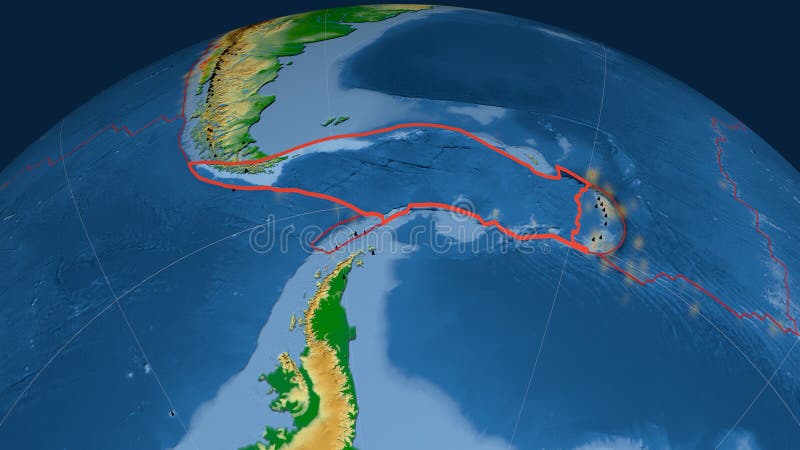 Scotian Plate Outlined - Physical Stock Illustration - Illustration of ...