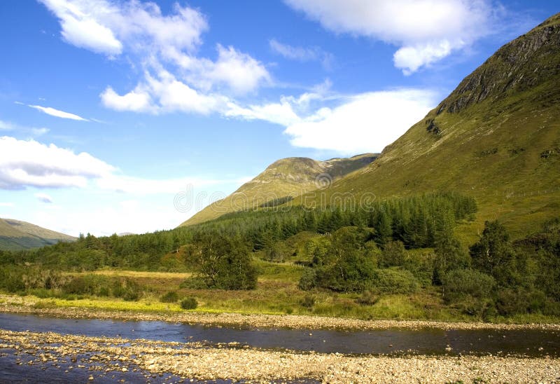 Scotish Highlands stock image. Image of clouds, kingdom - 6665495