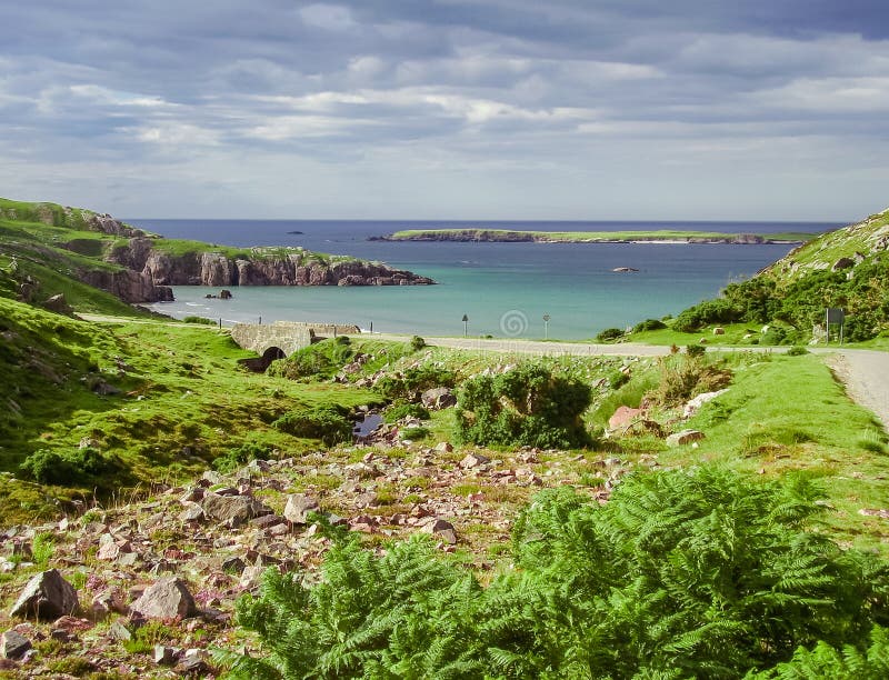 Scotland coastline nature stock photo. Image of lighthouse - 90657196