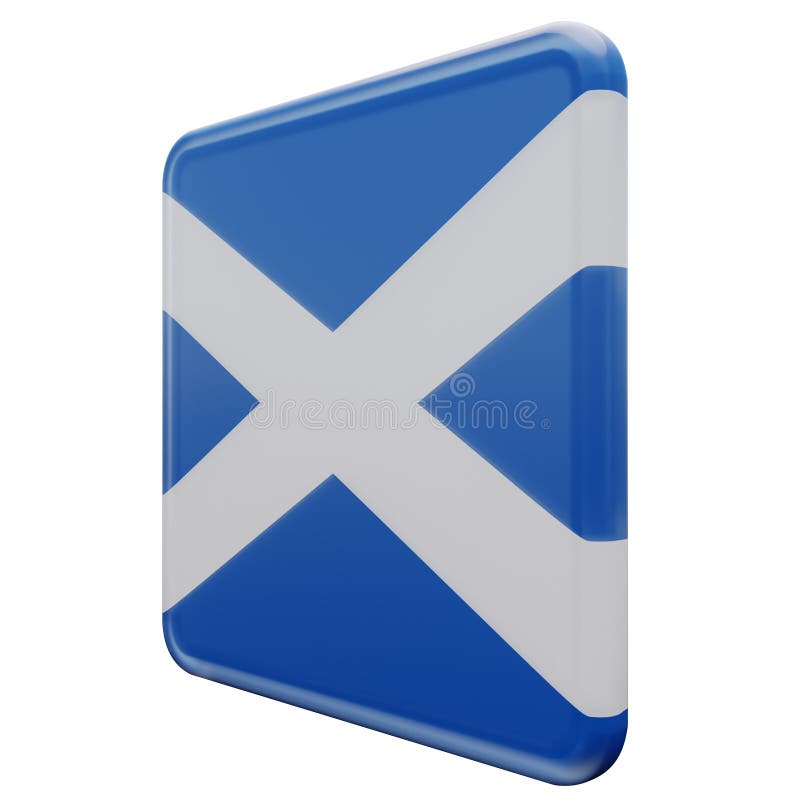 Scotland 3D flag stock illustration. Illustration of symbol - 254991090