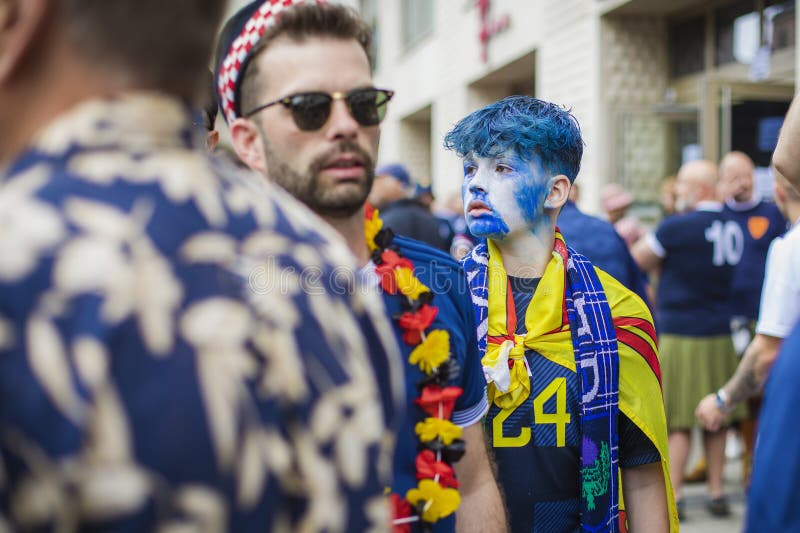 Scotland Fans in Munich EURO 2024 Germany Editorial Photo - Image of ...