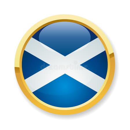 Scotland flag button stock vector. Illustration of logo - 7887510