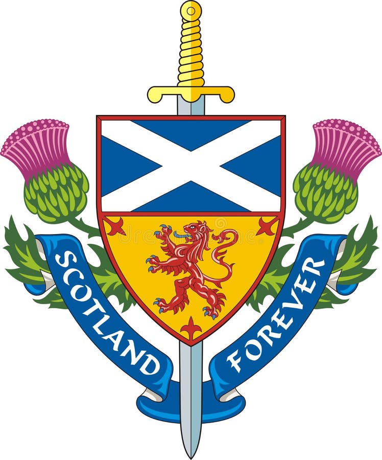 Scotland forever / Vector stock vector. Illustration of heraldry - 32673986