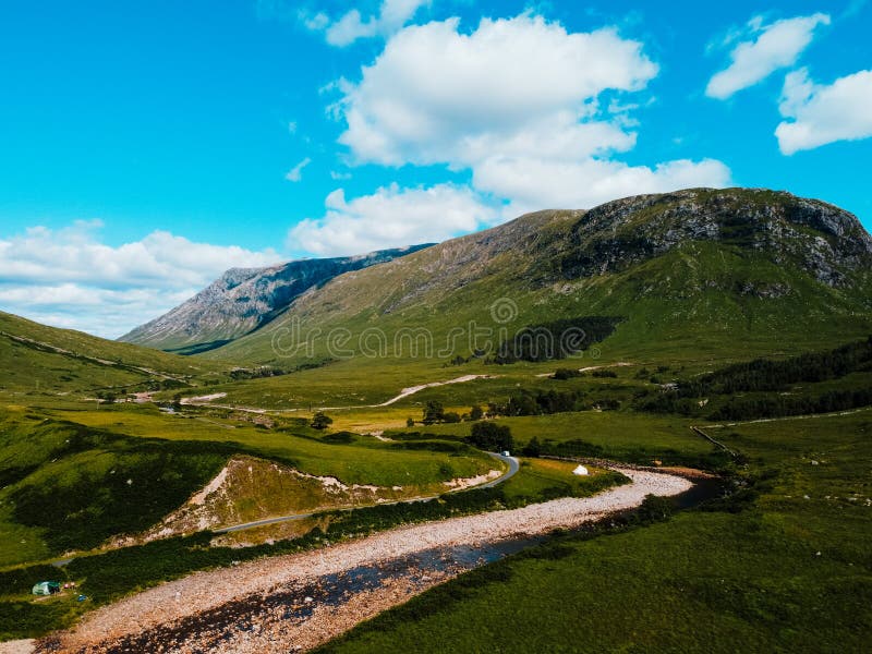 Scotland Glen Etive, James Bond Skyfall Road Stock Photo - Image of ...