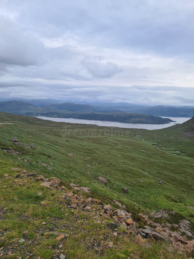 Scotland Highlands Countryside Stock Image - Image of plain, cliff ...