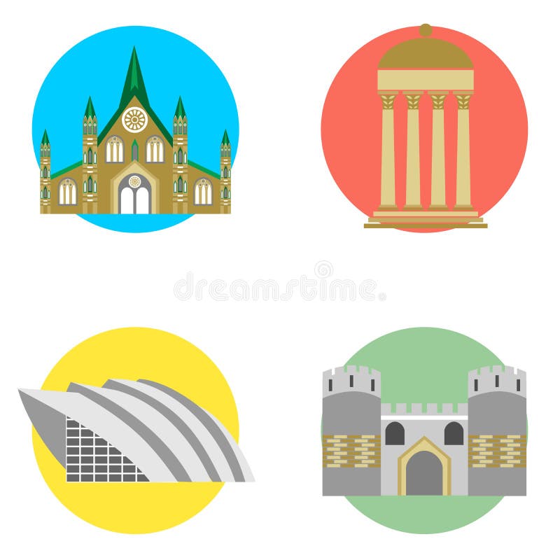 Scotland icons set stock vector. Illustration of scotland - 97235866