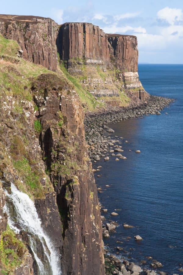 Scotland-the Kilt Rock Cliffs on Isle of Skye Stock Image - Image of ... Scotland-the Kilt Rock Cliffs on Isle of Skye Stock Image - Image of ...