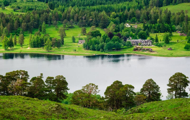 Loch Tulla Scotland stock photo. Image of footpath, highlands - 69423736