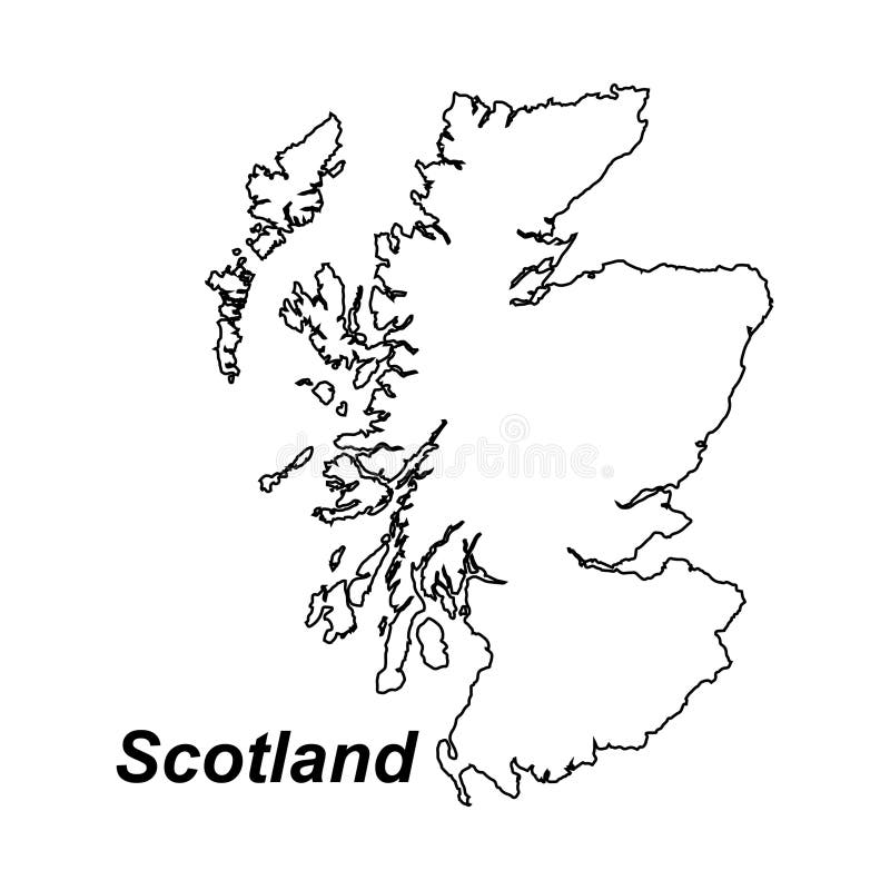 Scotland map design stock vector. Illustration of land - 326661437