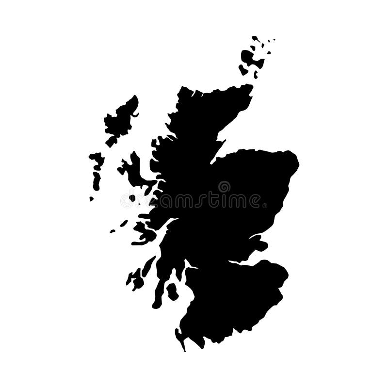 Scotland map icon stock illustration. Illustration of britain - 349415260