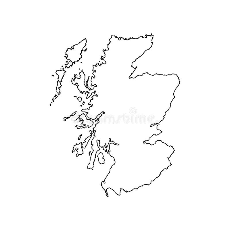 Scotland map icon stock vector. Illustration of travel - 324944794