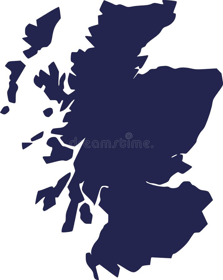 Scotland map vector stock vector. Illustration of country - 107190667