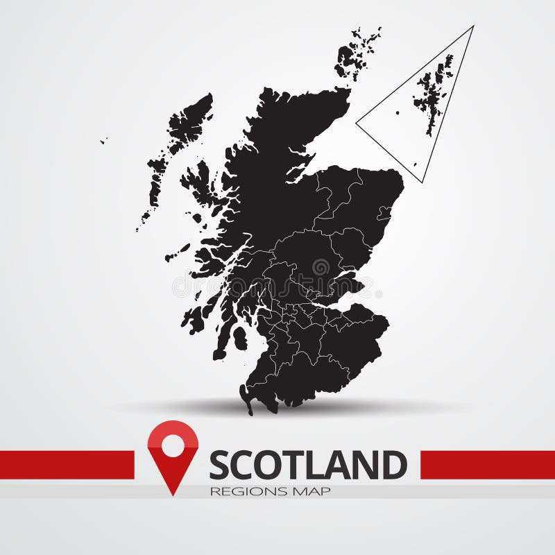 Scotland map stock vector. Illustration of scotland, cartography - 83425969