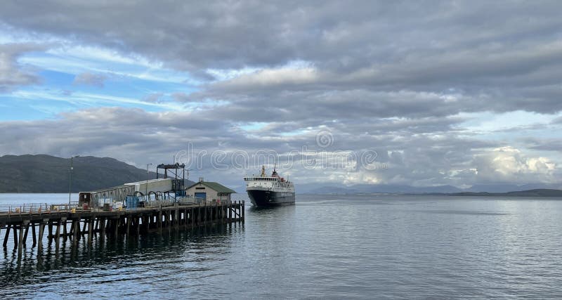 Terminal Docking for Ferry in Mull Island, Scotland Editorial Stock ...