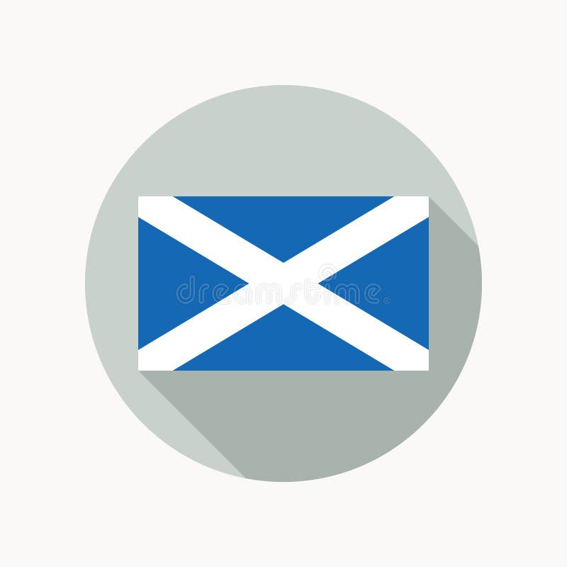 Scotland National Flag Vector Flat Icon Stock Vector - Illustration of ...