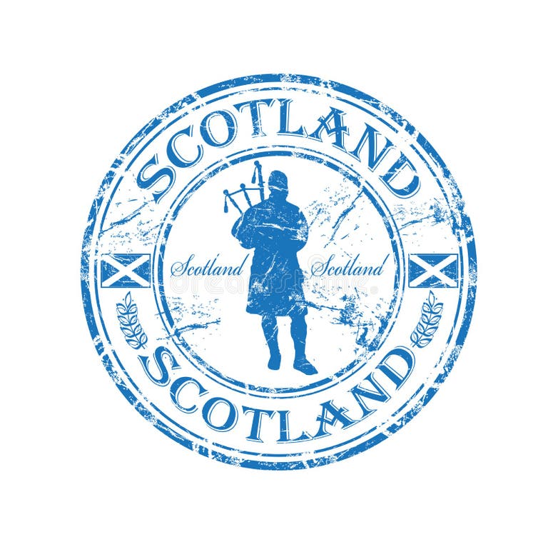 Scotland rubber stamp stock vector. Illustration of edinburgh - 8983162