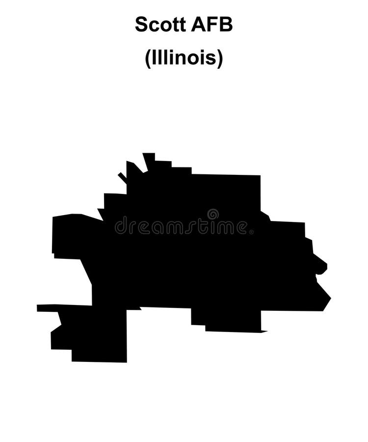 Scott Afb Outline Map Stock Illustrations – 1 Scott Afb Outline Map ...