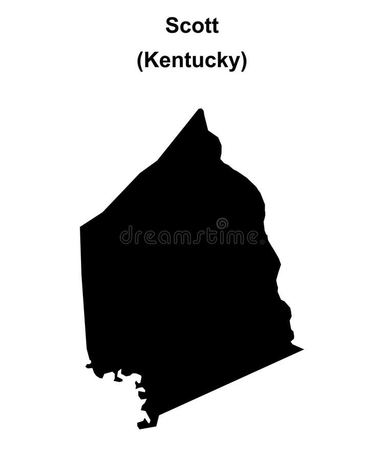 Scott outline map stock vector. Illustration of template - 361600753