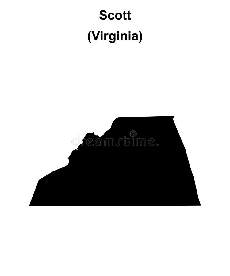 Scott outline map stock vector. Illustration of cartography - 361873433