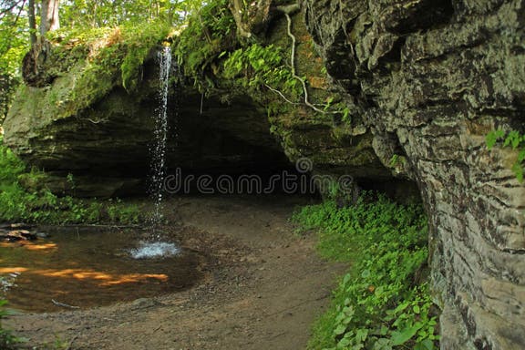Scott Falls stock photo. Image of superior, foliage, waterfall - 26080656