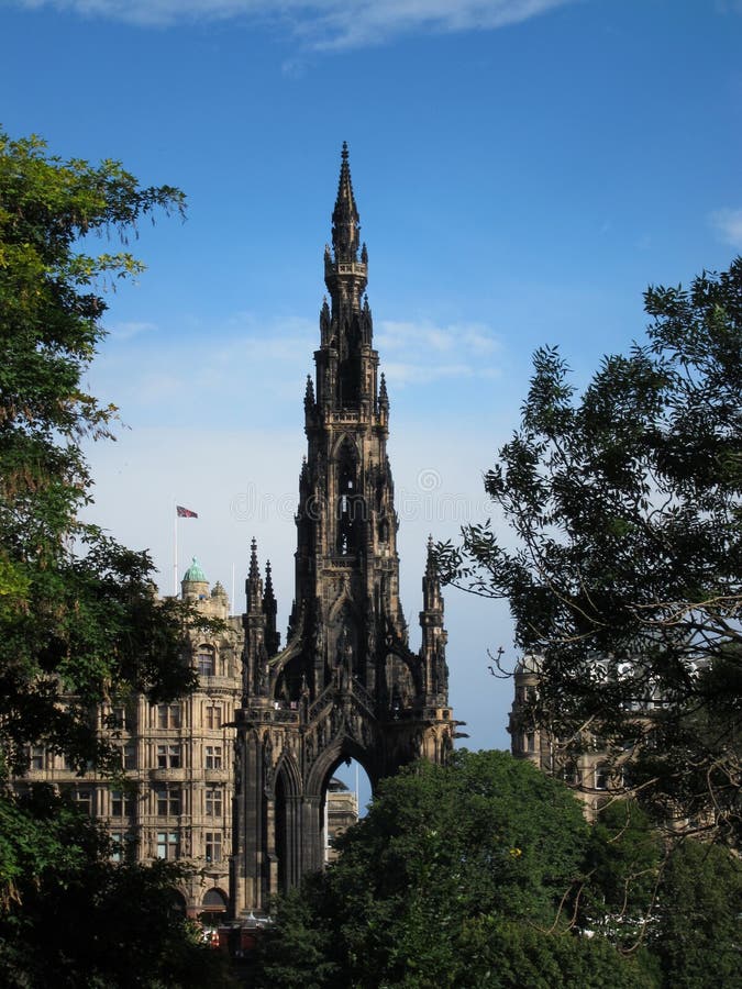 Scott Memorial Edinburgh stock photo. Image of street - 62633660