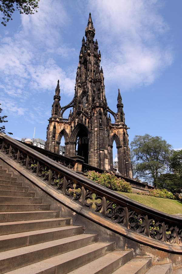 Scott Monument, Edinburgh stock photo. Image of street - 10346820