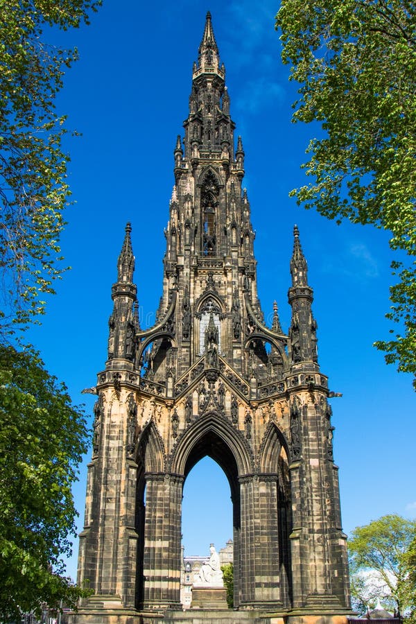 Scott Monument in Edinburgh Stock Photo - Image of cityscape, anchient ...