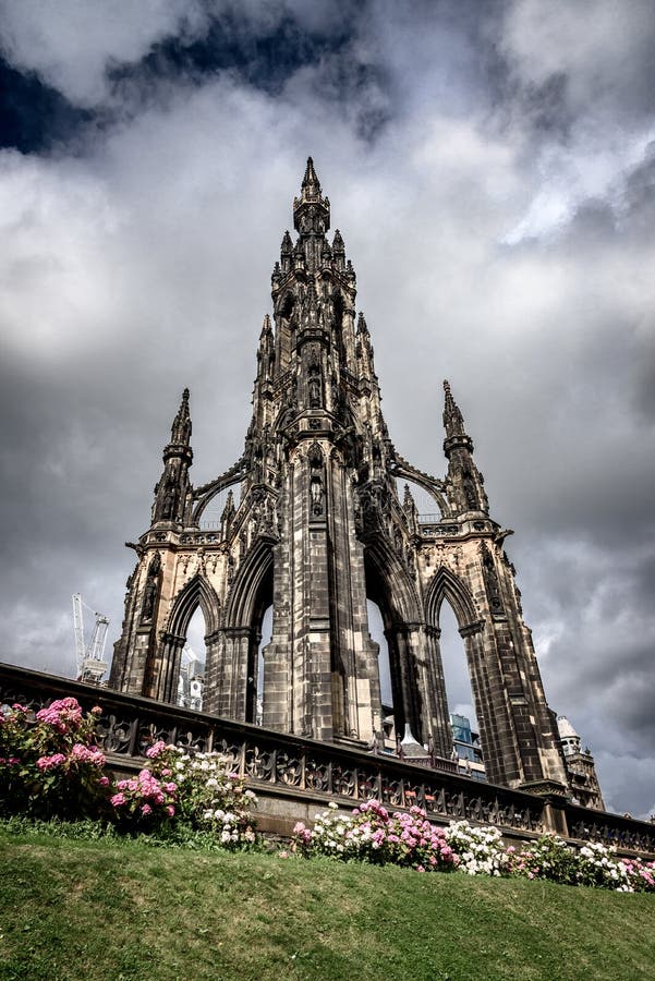 Scott Monument Edinburgh Scotland Stock Image - Image of architecture ...