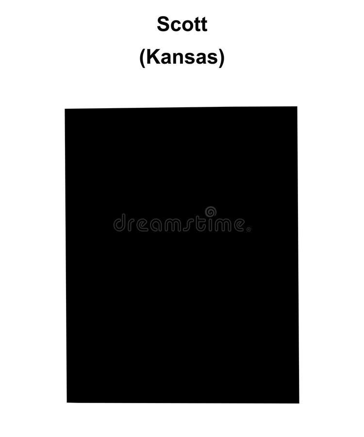 Scott outline map stock vector. Illustration of scott - 361549418