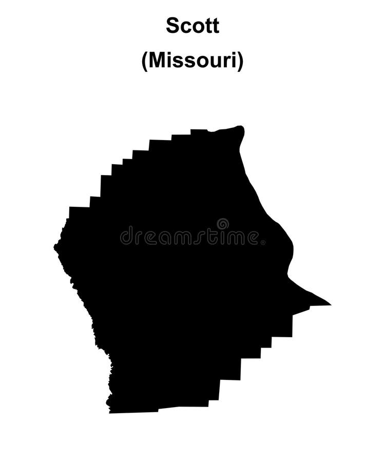 Scott outline map stock vector. Illustration of border - 361615997