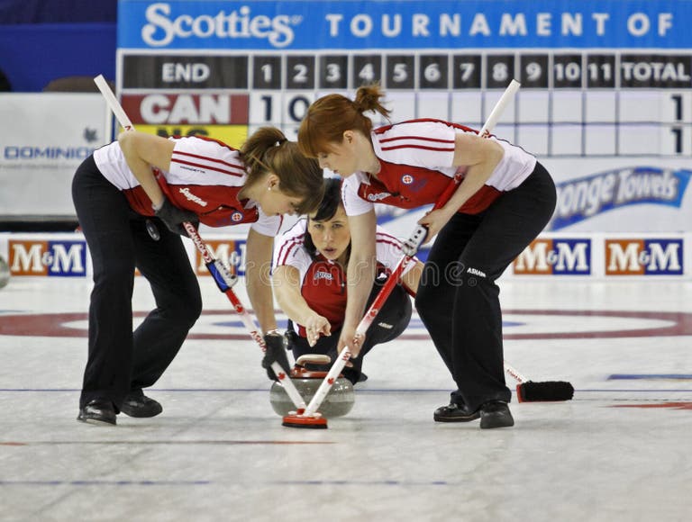 Scotties curling sweep editorial photo. Image of olympic - 18514971