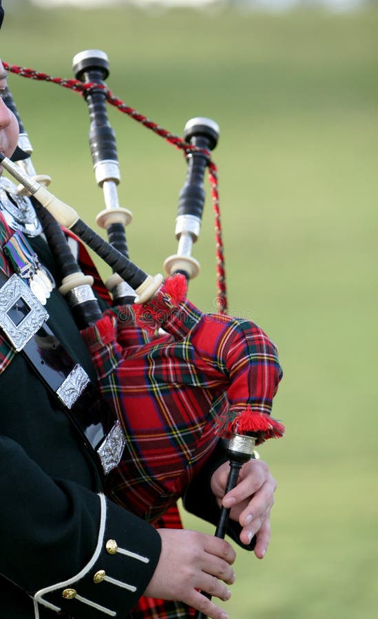 Scottish Bag Pipes stock image. Image of male, belt, highlander - 4195529