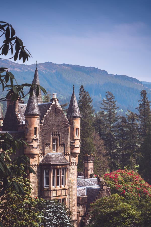 Scottish Stately Home stock image. Image of house, scotland - 13469959